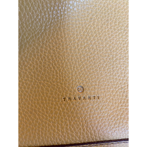 Travanti | Bags | Travanti Large Yellow Tote With Detachable Pouch ...